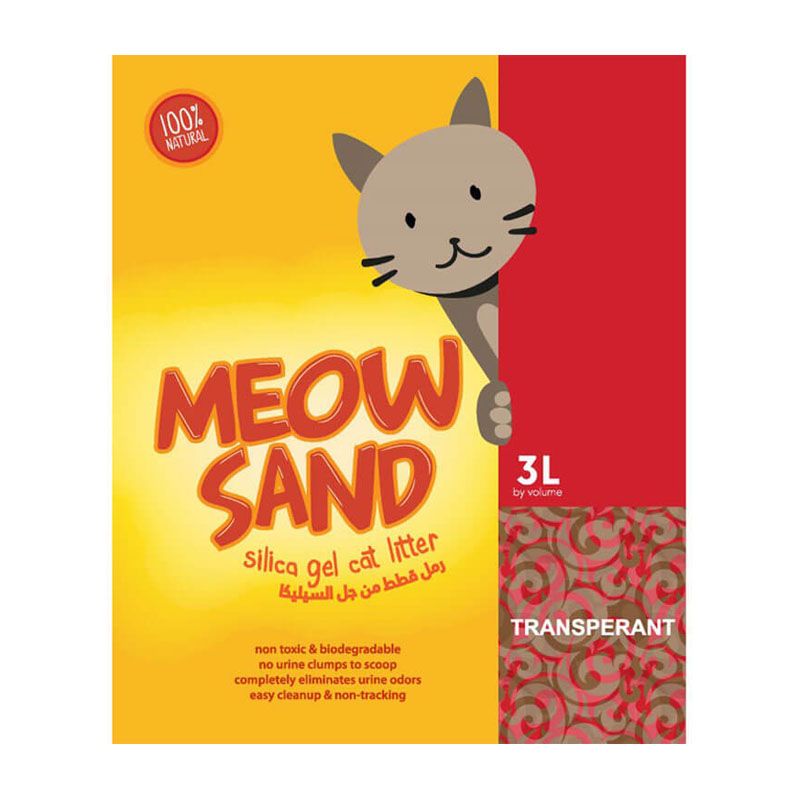Meow Sand Silica Gel Cat Litter 3L - haywani