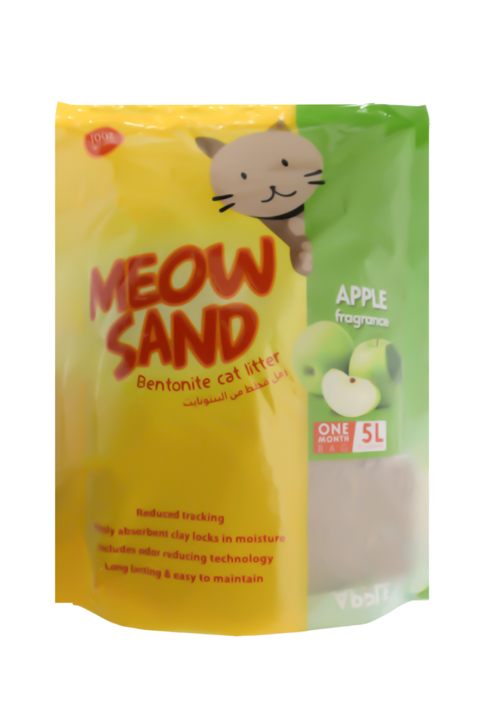 Meow Sand Clumping Apple 5L - haywani