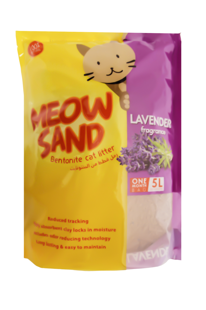 Meow Sand Clumping Lavender 5L - haywani